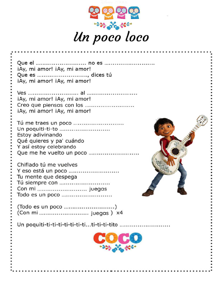 Cancion Un Poco Loco | PDF