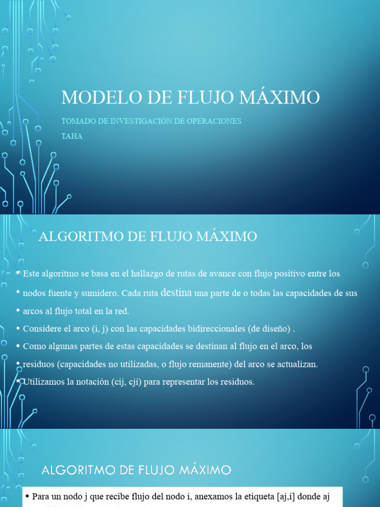Modelo de Flujo Máximo en Redes | PDF