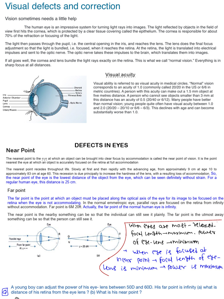 Visual Defects | PDF | Visual Acuity | Facial Features