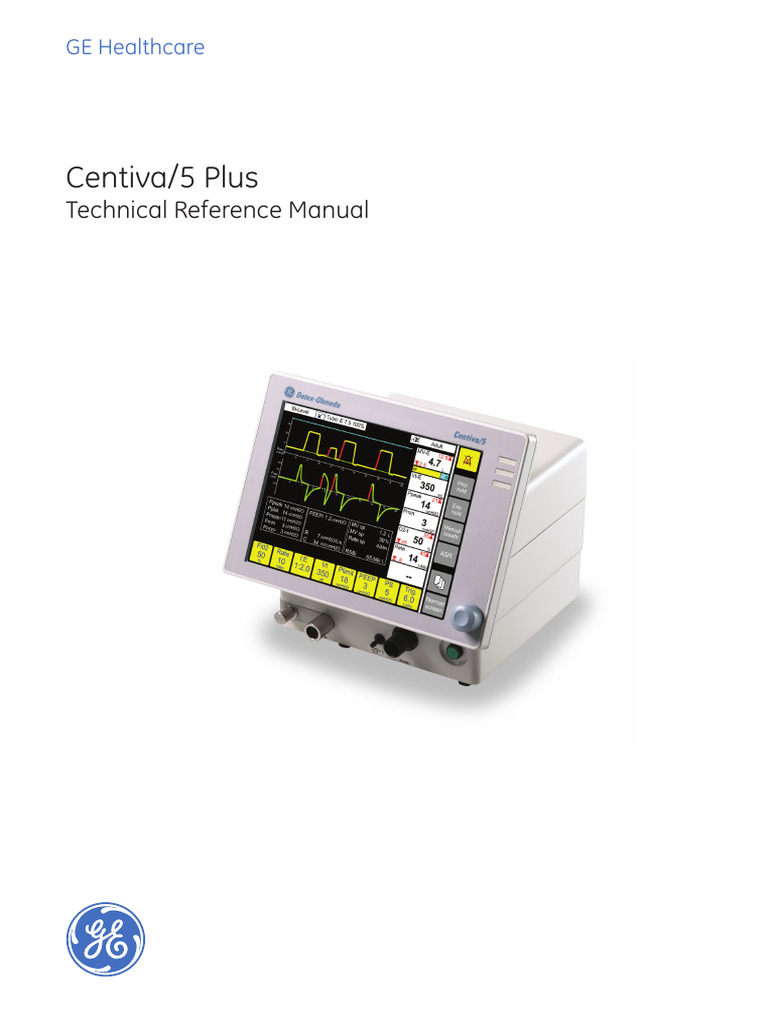 GE Centiva-5 Plus Ventilator - Service Manual | PDF | Power Supply ...