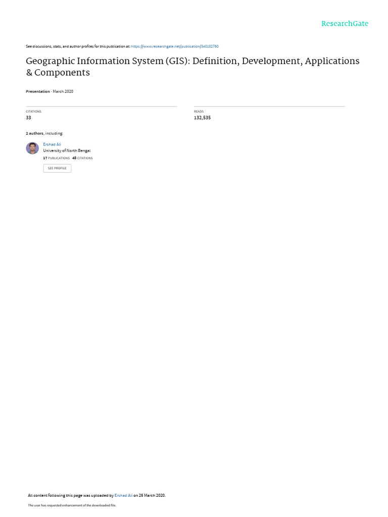 Geographic Information System Gis Definition Development Applications ...