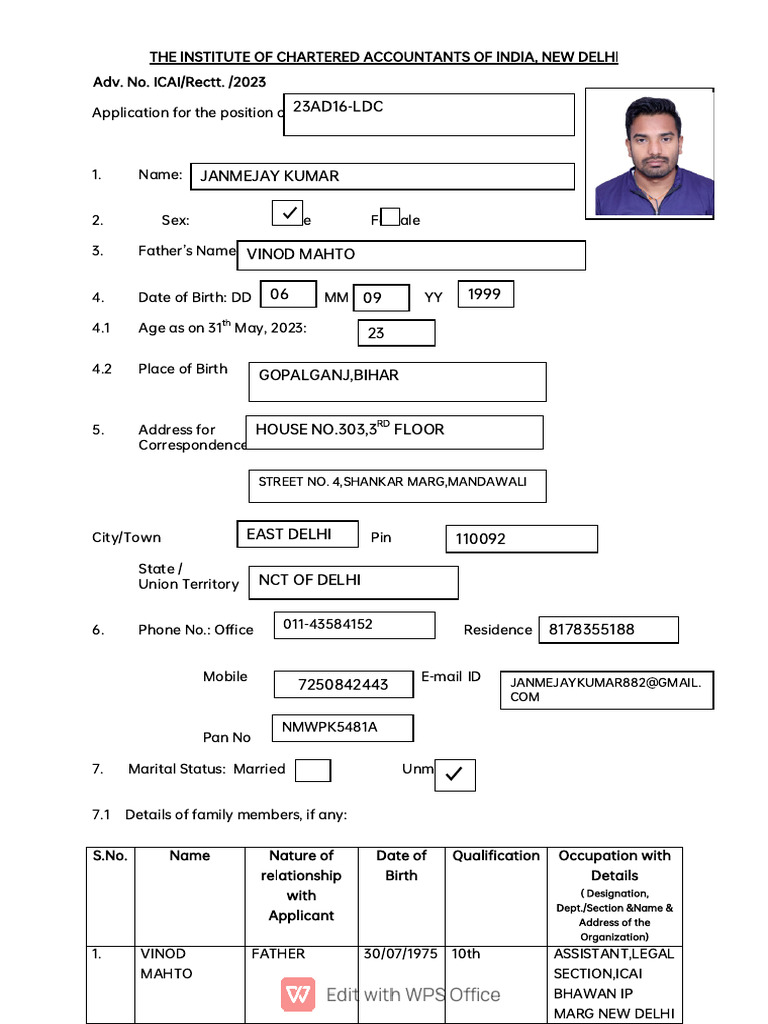 Job Application Fillup PDF | PDF | Incentive