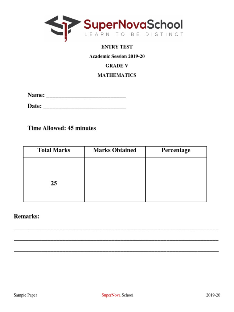 Grade 5 Maths | PDF | Mathematics | Elementary Mathematics