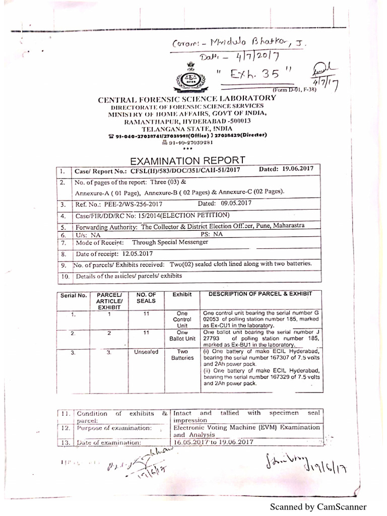 EVM CFSL Report | PDF