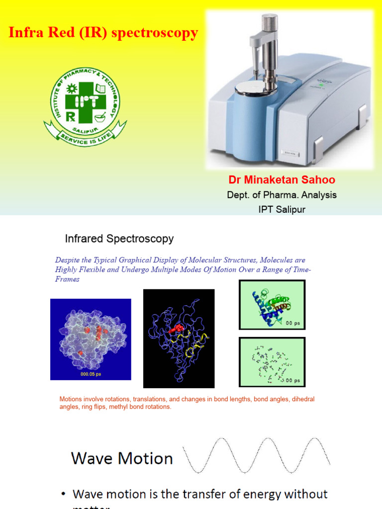 IR Spectros | PDF | Infrared Spectroscopy | Electromagnetic Radiation