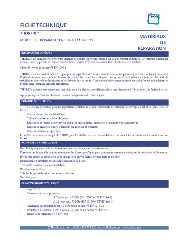 Fiche de validation Produit Matériaux-2-4 | PDF | Béton | Mortier ...