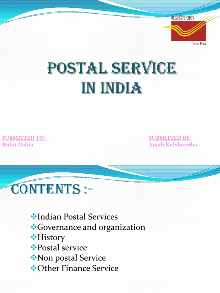 Postal Services in India1 | PDF | Present Value | United States Postal ...