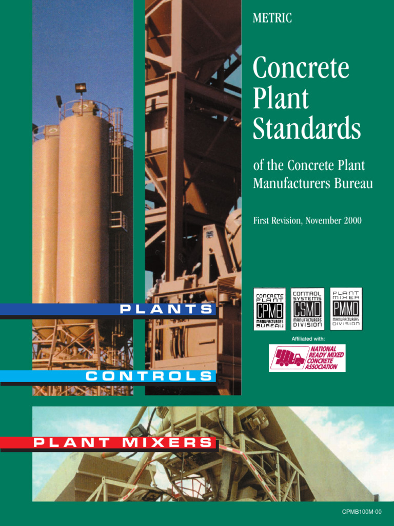 Concrete Plant Standards | PDF | Weighing Scale | Concrete