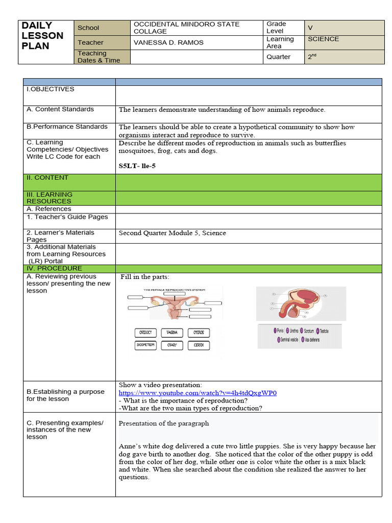 Science DLP | PDF | Fertilisation | Reproduction