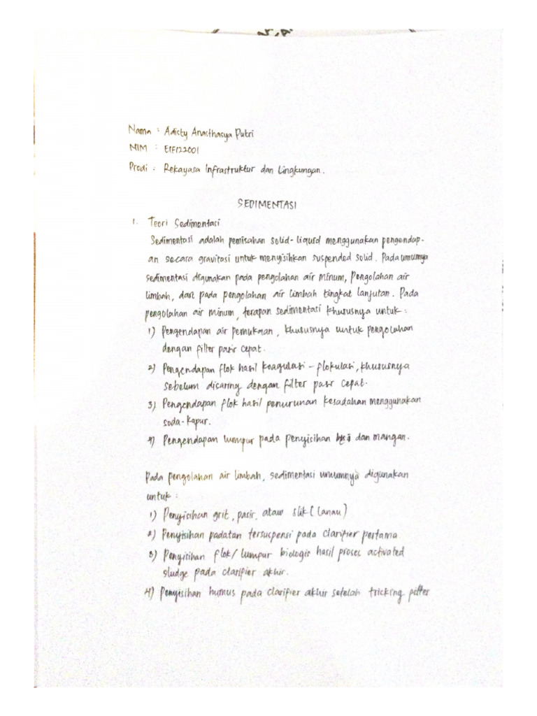 Satuan Operasi Dan Proses Infrastruktur | PDF