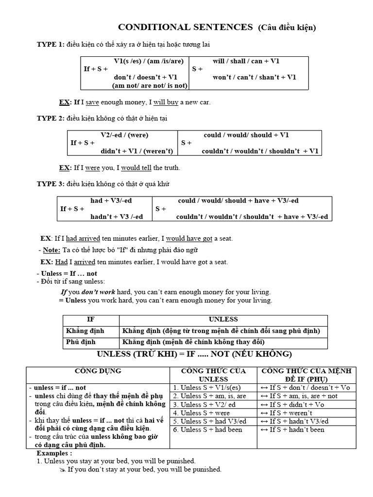 Conditional Sentences | PDF