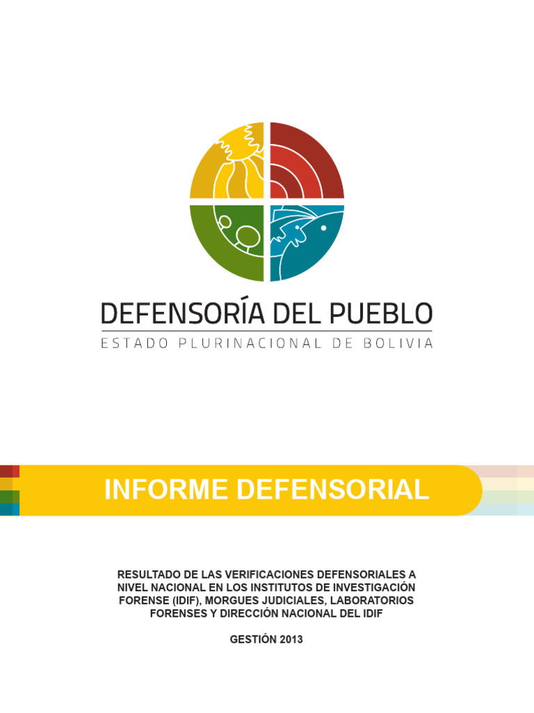 Informe Idif A Nivel Nacional Morgues Judiciales Laboratorios Forenses ...