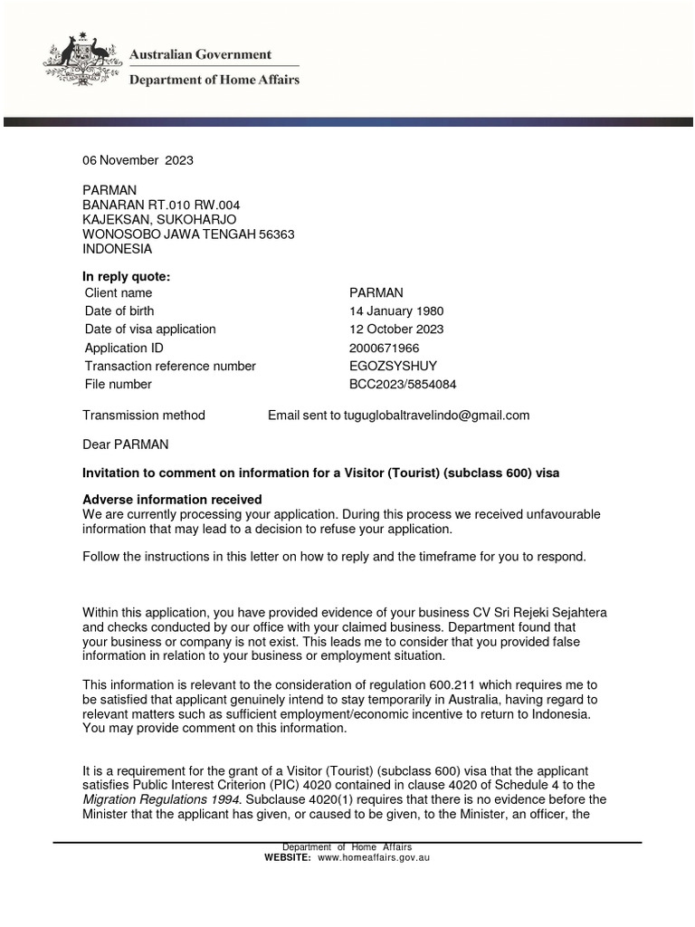 IMMI s57 Natural Justice | PDF | Travel Visa | Justice