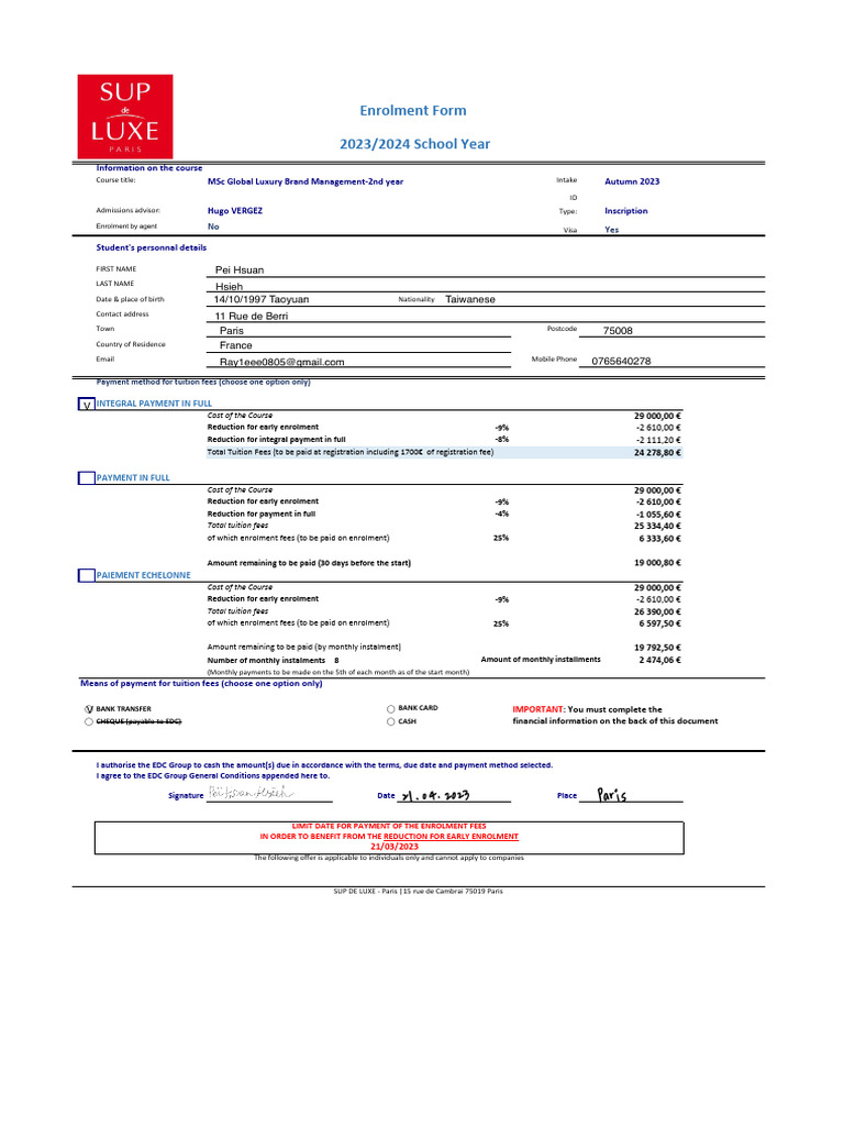 NEW Formulaire D'inscription Global 2 | PDF | Debit Card | Wire Transfer