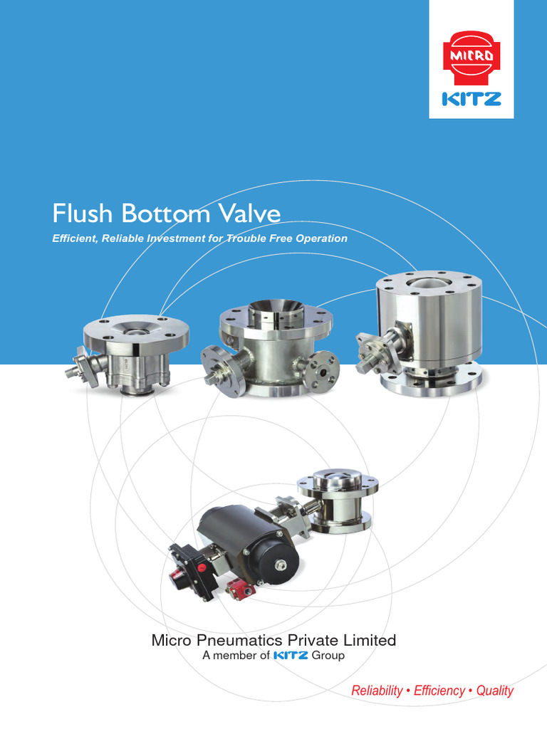 Flush Bottom Valve Solutions Catalogue | PDF | Valve | Vacuum