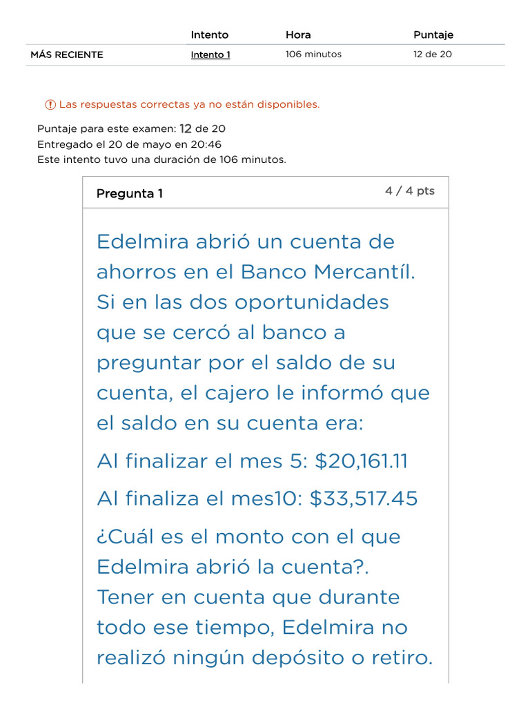 PC2 Mate Fi | PDF | Interés | Bancos