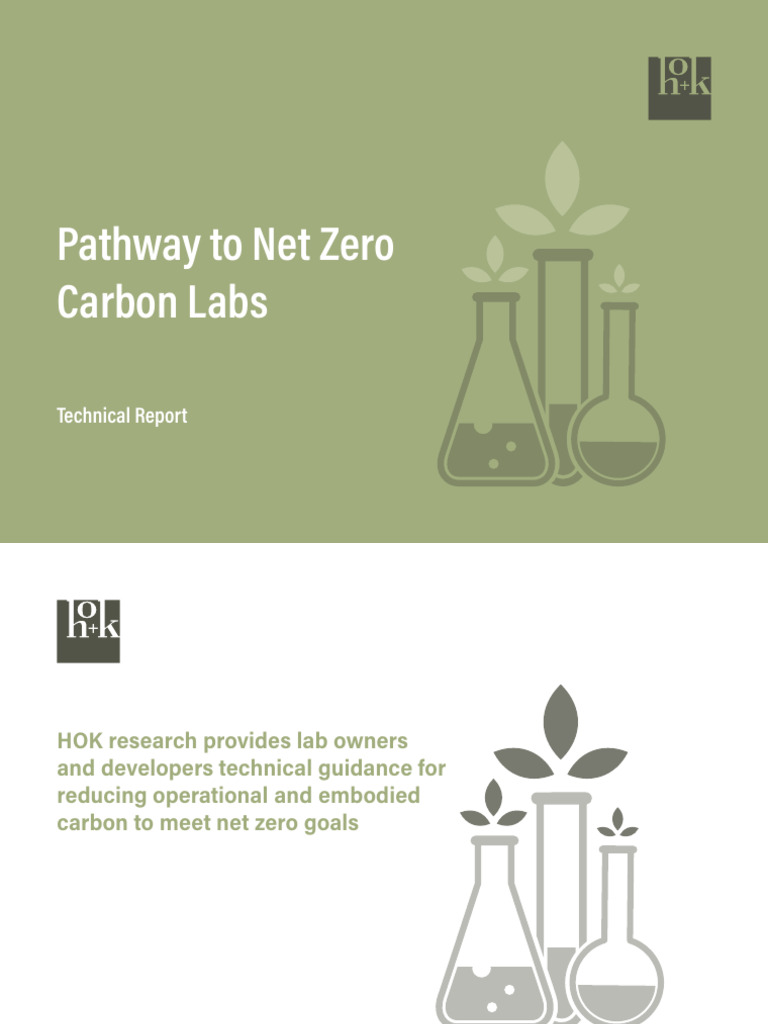 HOK Pathway To Net Zero Carbon Labs 1694730124 | PDF | Efficient Energy Use | Low Carbon Economy