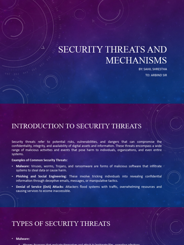 Security Threats and Mechanisms | PDF | Security | Computer Security
