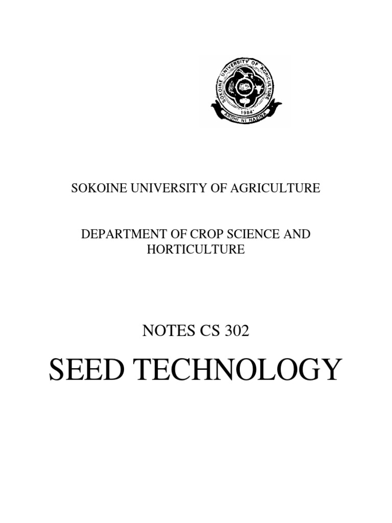 Proff Msuya Cs 302 Notes 2019 1 1 Pdf Seed Germination