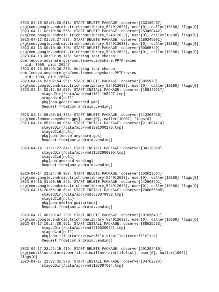 PM Debug Info | PDF | Android (Operating System) | System Software