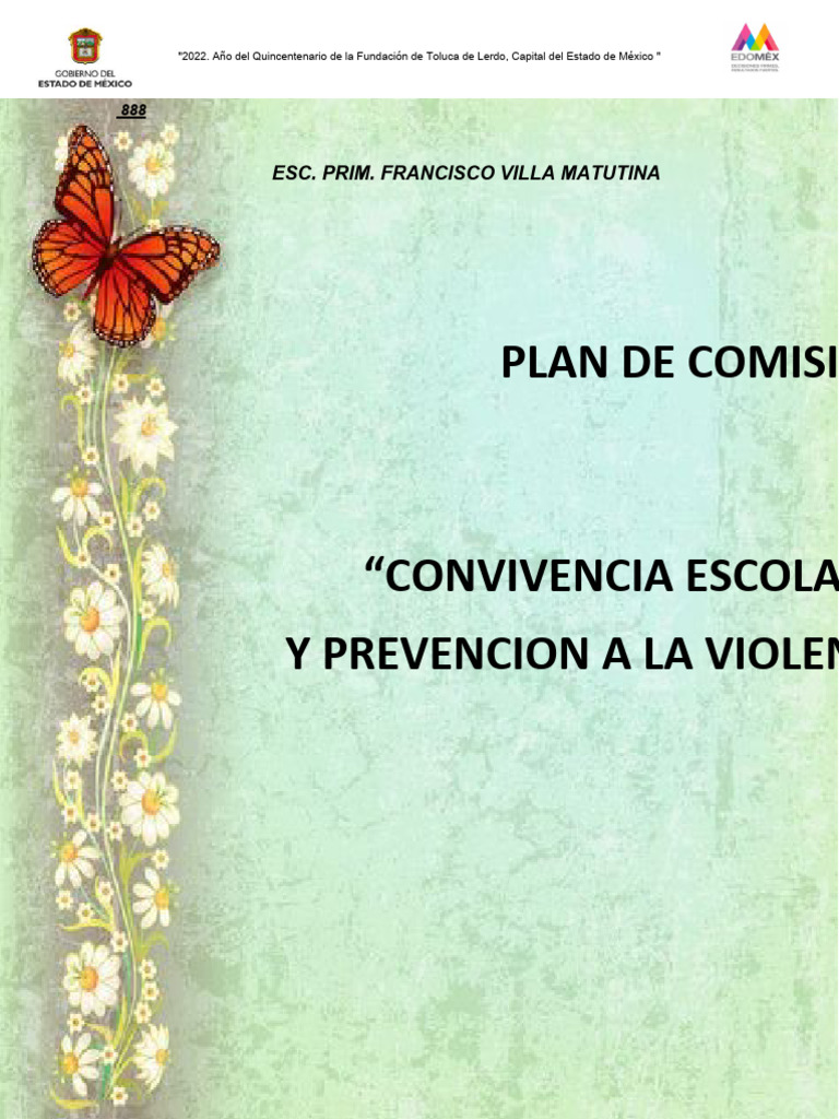 Plan de Comision de Conviviencia Escolar | PDF | Enseñando | Educación primaria