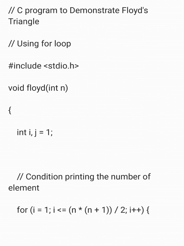 Floyd Triangle | PDF