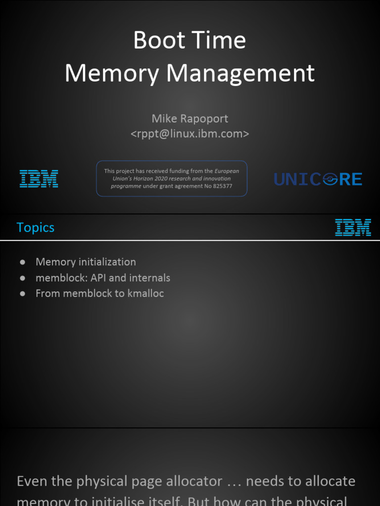 Boot Time Memory Management | Download Free PDF | Kernel (Operating System) | Computer Engineering