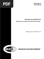 ACI 214 R-2011 Evaluacion Pruebas de Resistencia (Español) | PDF