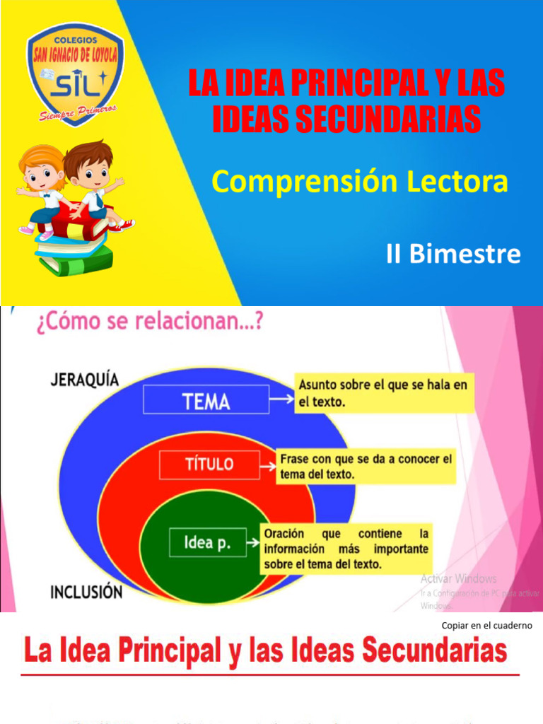 5°estructura Del Texto - Ideas Principales y Secundarias | PDF