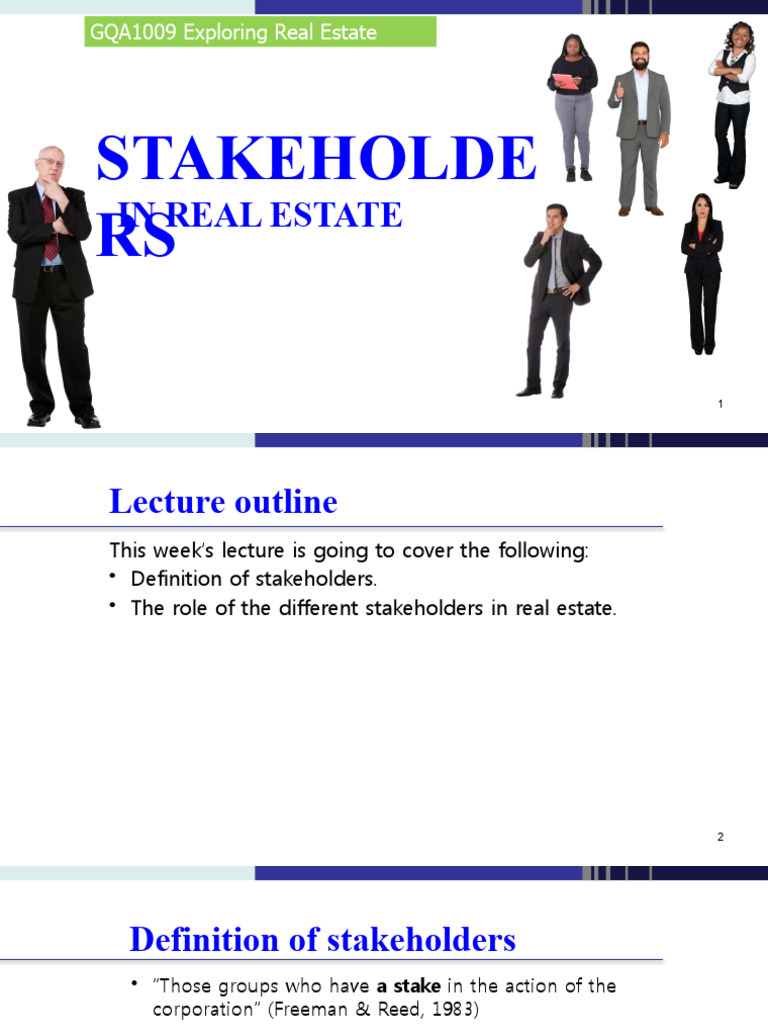 Key Stakeholders in Real Estate Development | PDF | Public–Private ...