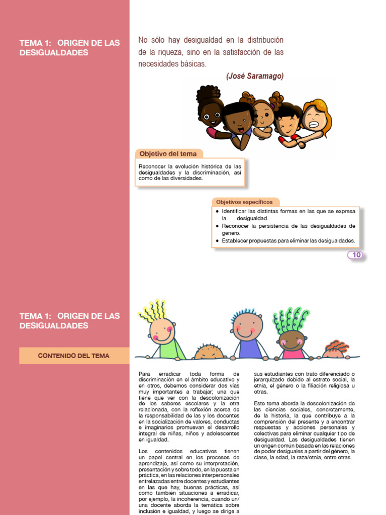 Tema1 Origen de Las Desigualdades Manual Educación Perspectiva de Genero CEDD NeMiB | PDF ...