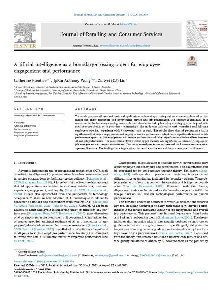 AI Tools Enhance Employee Engagement | PDF | Goal | Artificial Intelligence