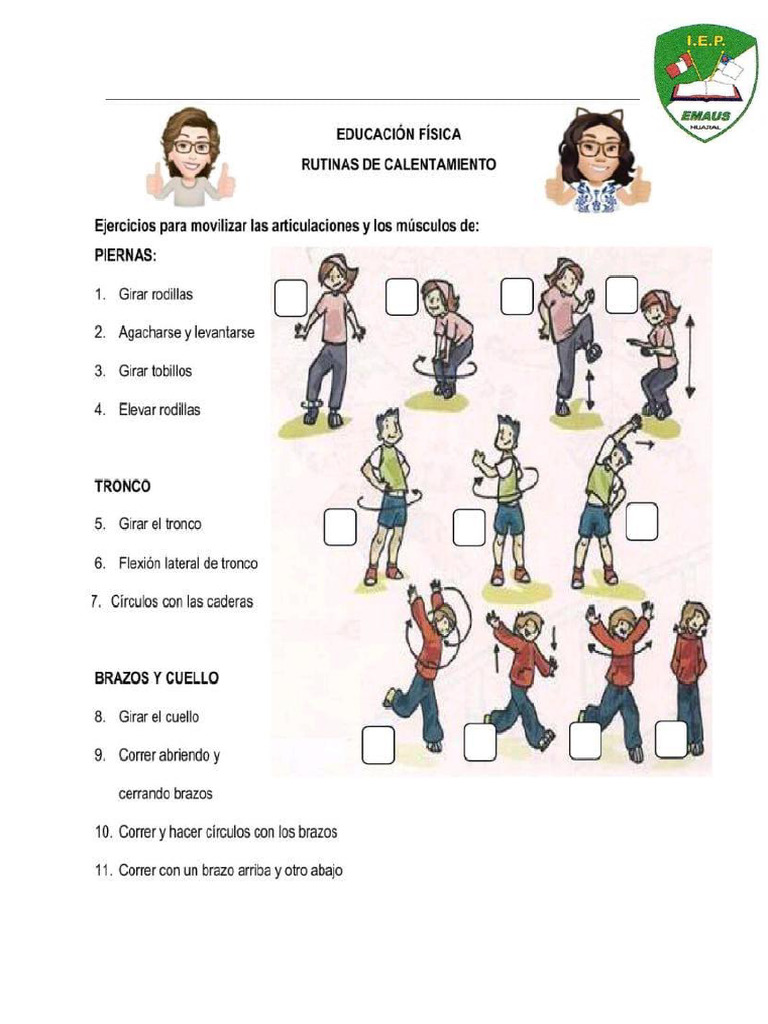 Rutina de Calentamiento | PDF