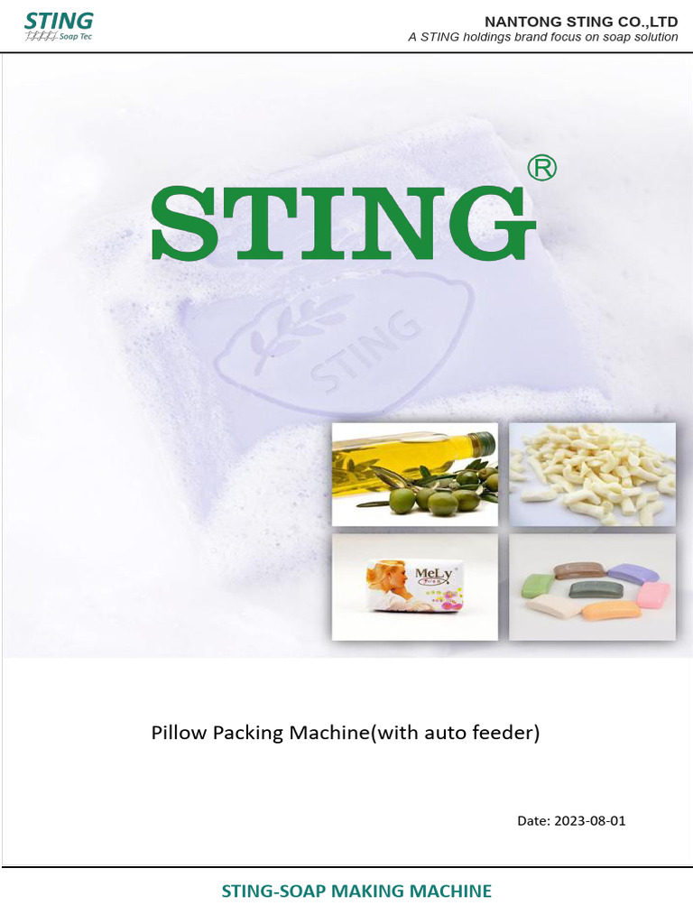 STING-Pillow Packing Machine (With Auto Feeding System) | PDF | Soap ...