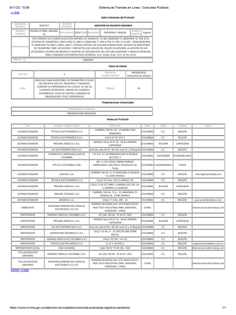 RSI Monitor Mindray IPM10 | PDF