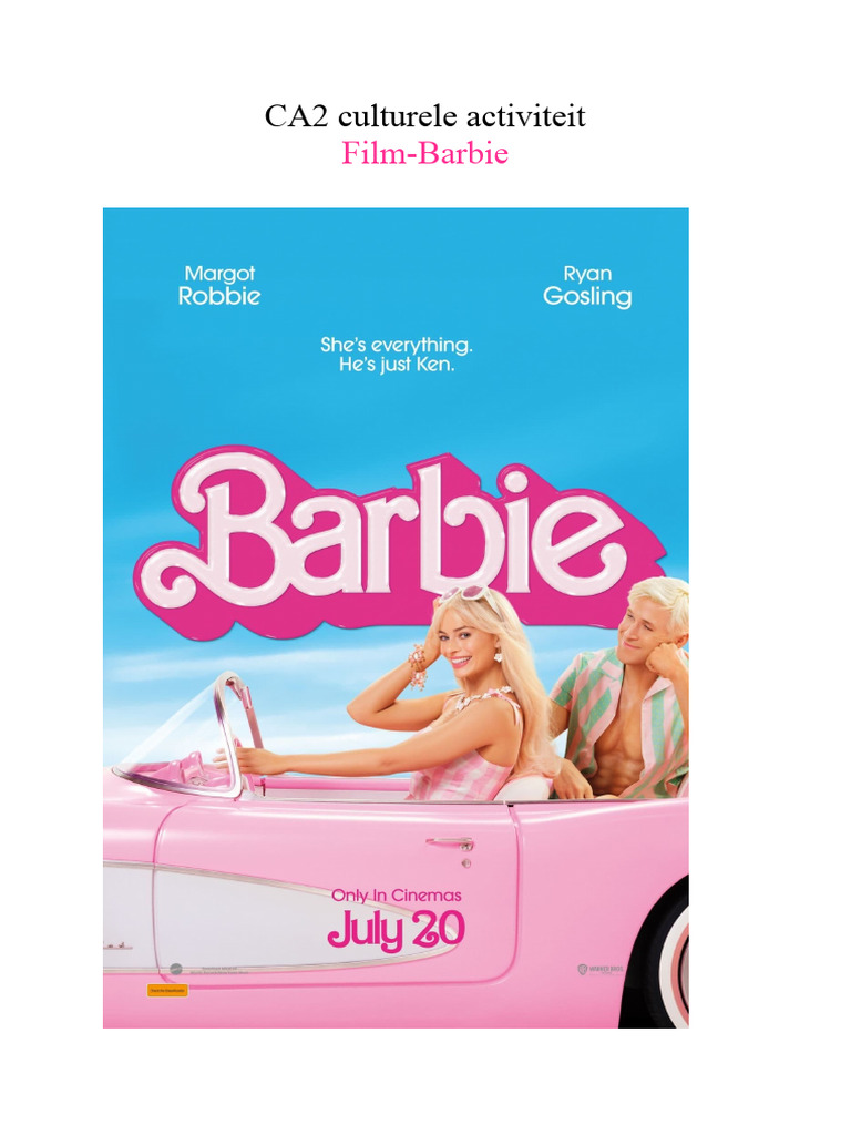 Ca2 Culturele Activiteit Barbie | PDF