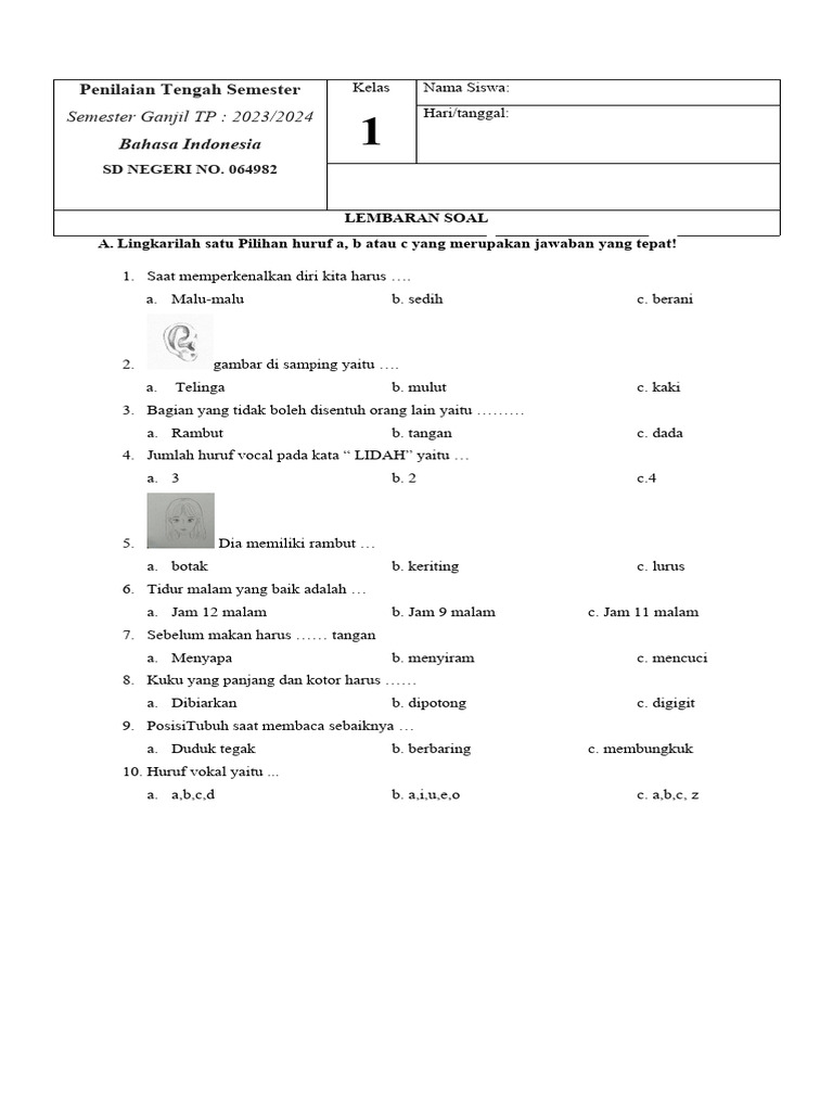 Uts B.ind | PDF | Kajian Bahasa Asing