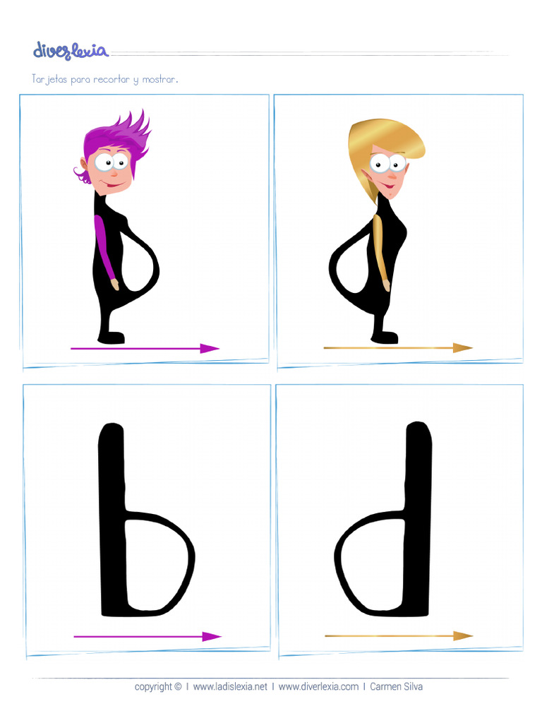 Confusion Grafemas B D Apoyo Visual | PDF