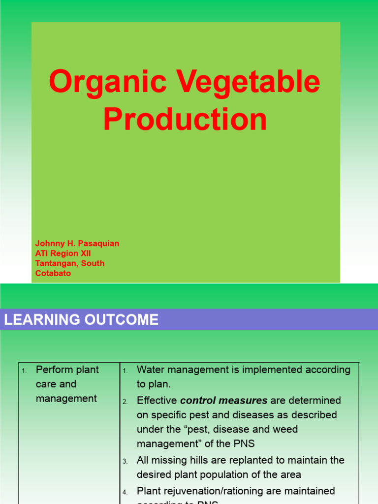 Vegetable Soa Pdf Sowing Crop Rotation