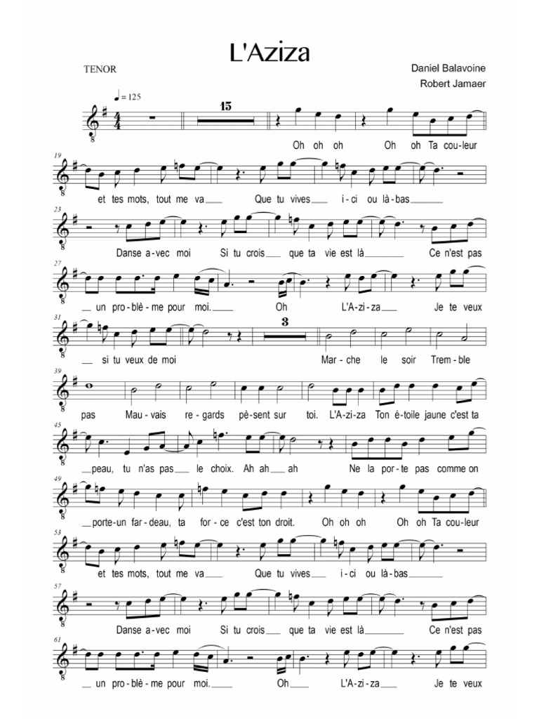 18 - L'Aziza - Ténor - 18 - L'Aziza - Ténor | PDF