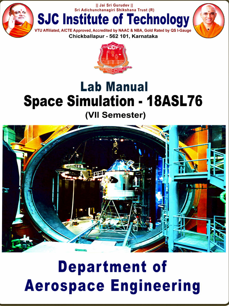 Space Simulation Lab Manual | PDF | Orbit | Apsis
