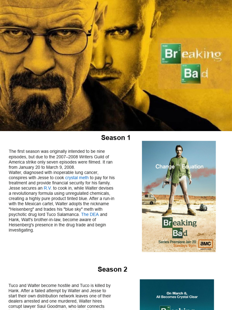 Breaking Bad | Download Free PDF | Television Series About Organized Crime
