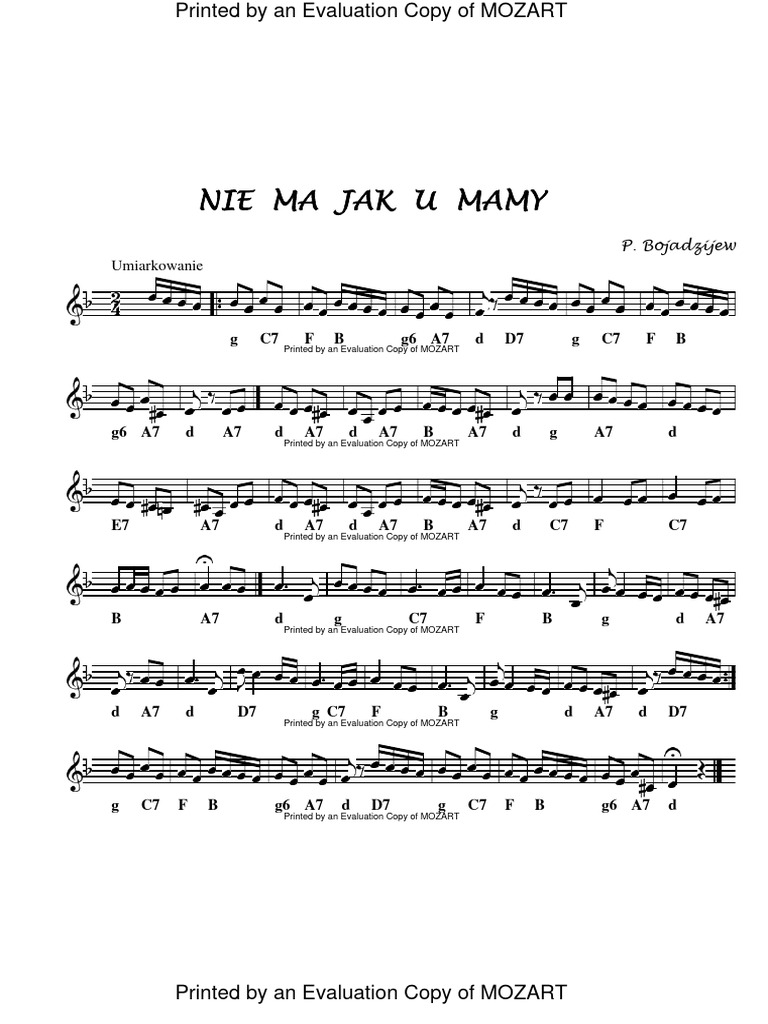 Nie Ma Jak U Mamy | PDF