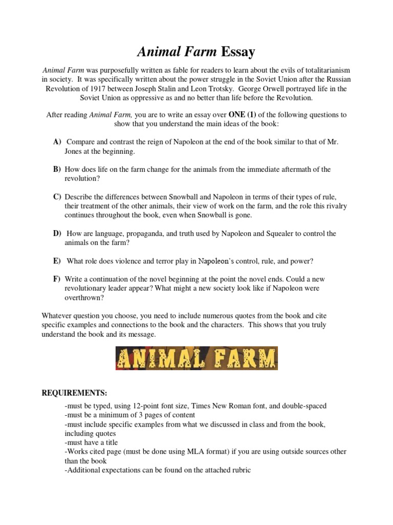 Animal Farm Essay | PDF