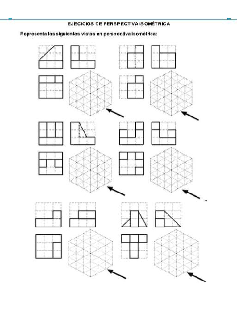 3º Eso Ejercicios Isometrica | PDF