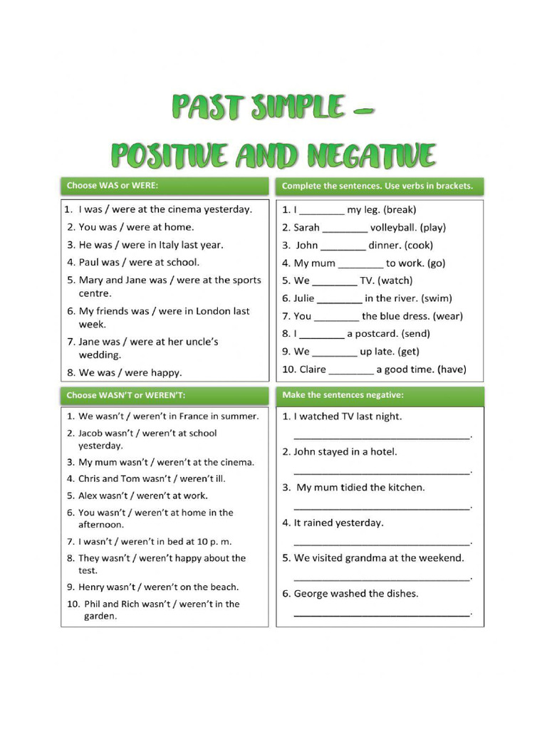 Practice Past Simple | PDF