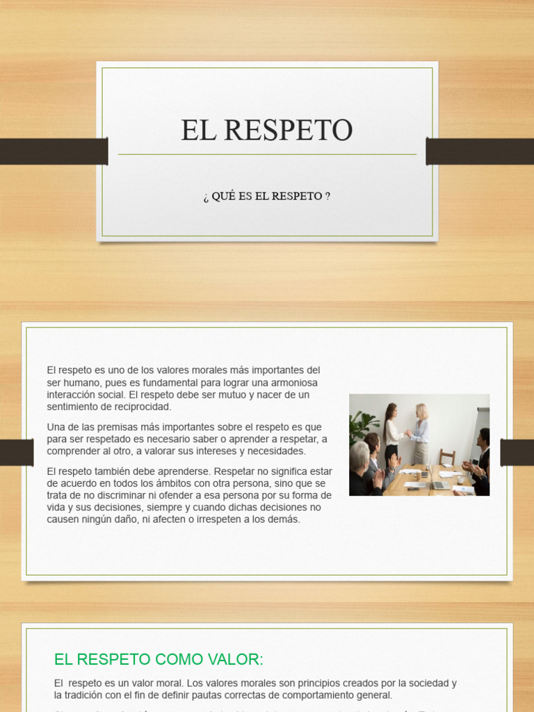 El Respeto | PDF | Comportamiento | Moralidad
