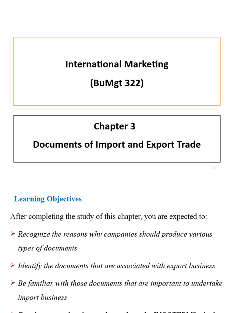 Documents of Import and Export Trade | PDF | Bill Of Lading | Private Law