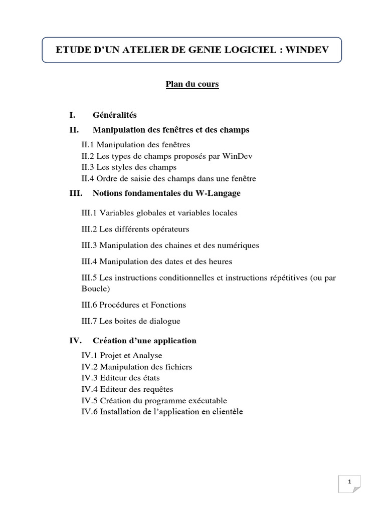 Cours AGL | PDF | Structure de contrôle | Ingénierie informatique