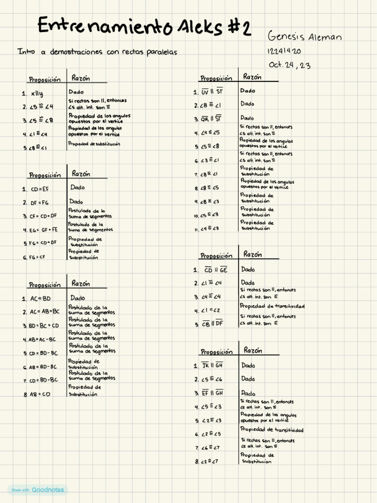 Aleman - Entrenamiento Aleks 2 | PDF
